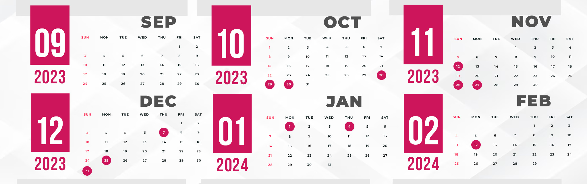 Calendar – Canadian High school